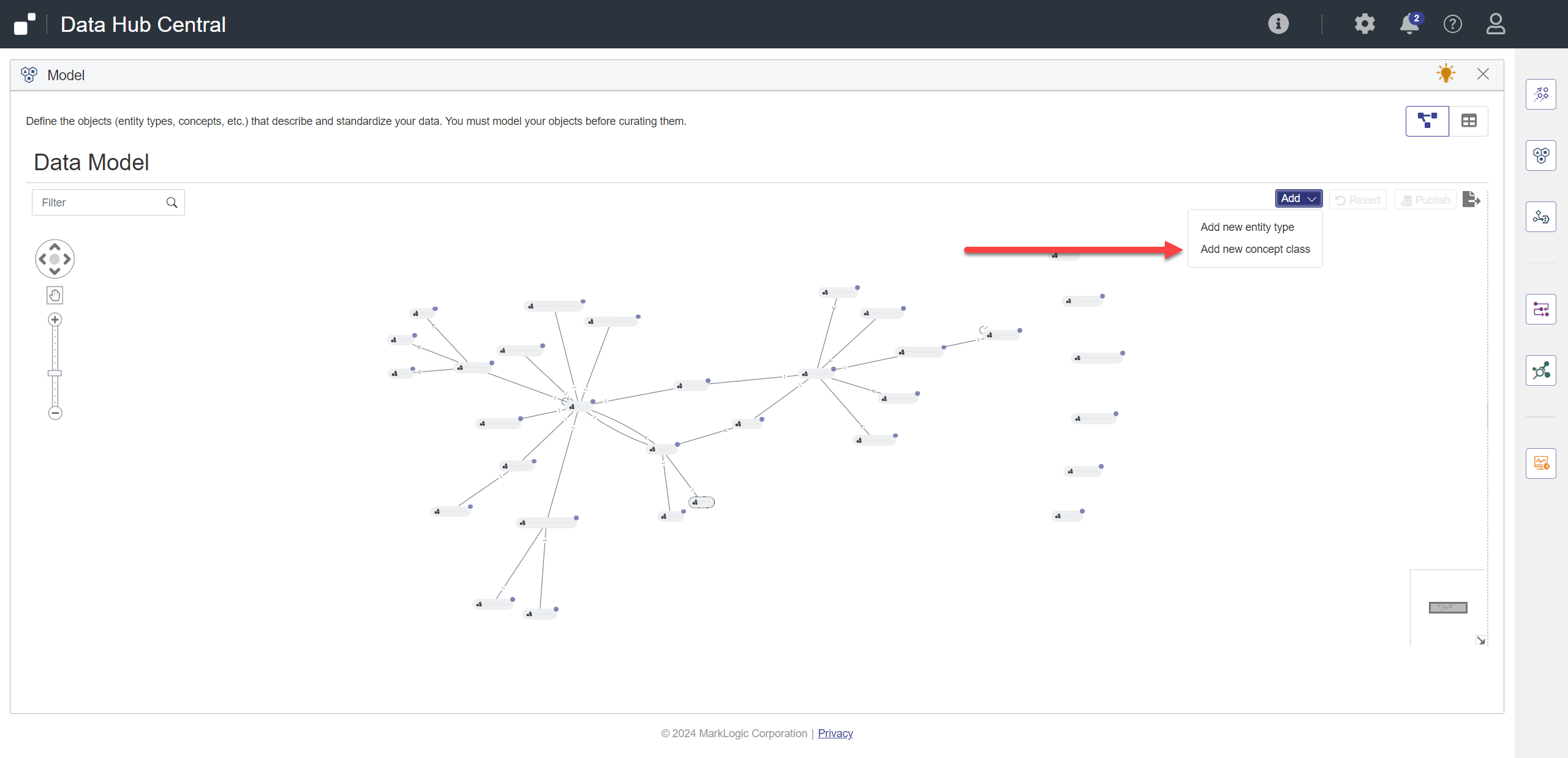 Create and Edit Concepts Using Hub Central